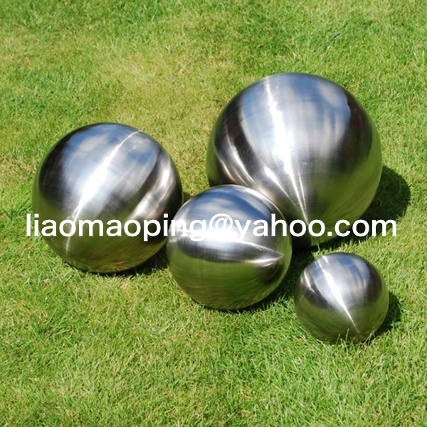 brushed stainless steel sphere