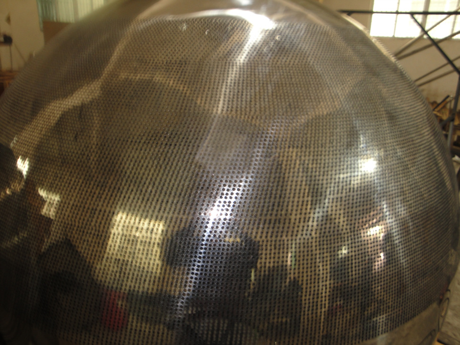 stainless steel sphere with holes stainless steel ball use for LED lighting