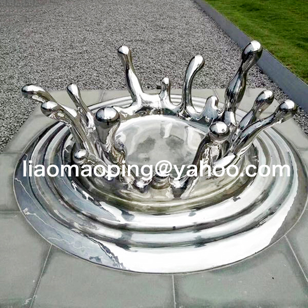 Stainless steel droplet shape sculpture stainless steel water drop ...