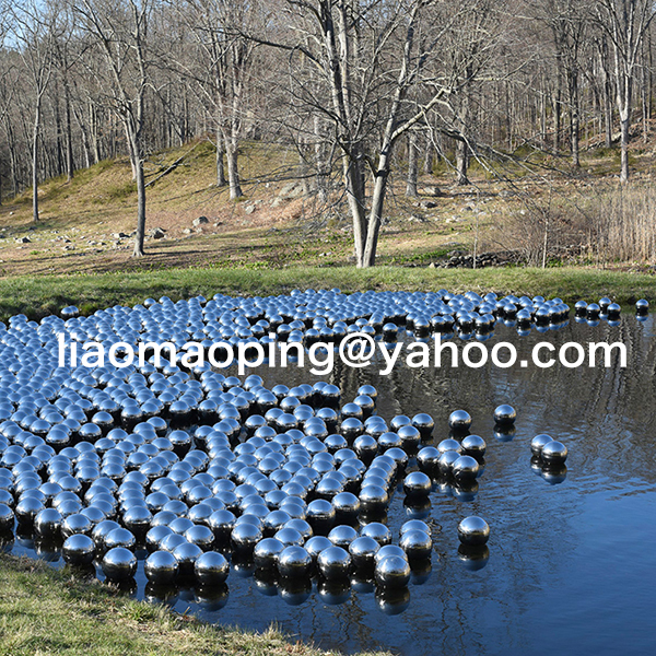 Stainless steel pool float sphere