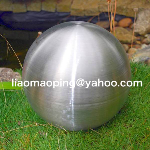 hollow steel ball 100mm 200mm 300mm brushed stainless steel sphere