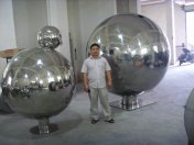 large hollow stainless steel sphere for garden,square,fountains.